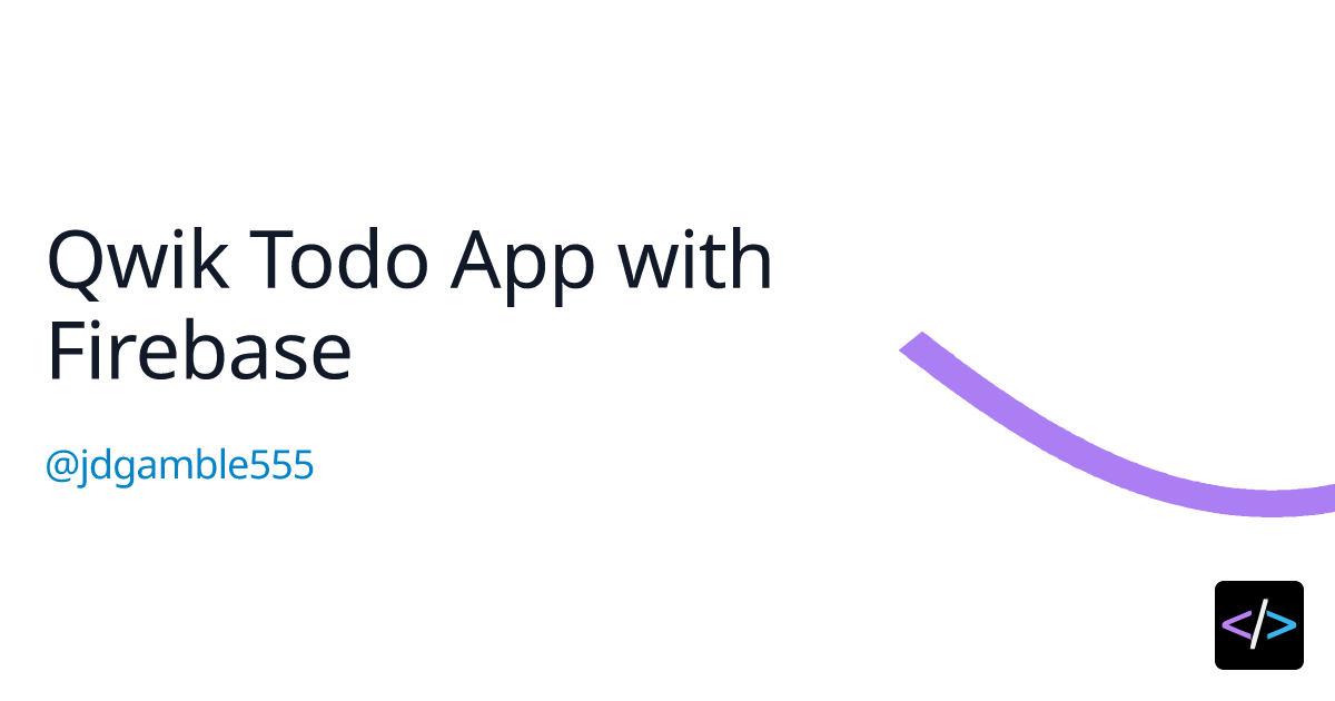 Qwik Todo App With Firebase Code Build 💻